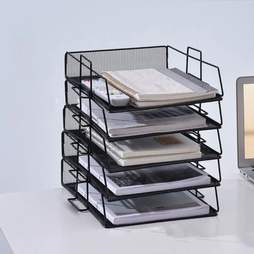 Simple-Desktop-Organizer-Stackable-File-Rack-Papers-Rack-Minimalism-A4 ...