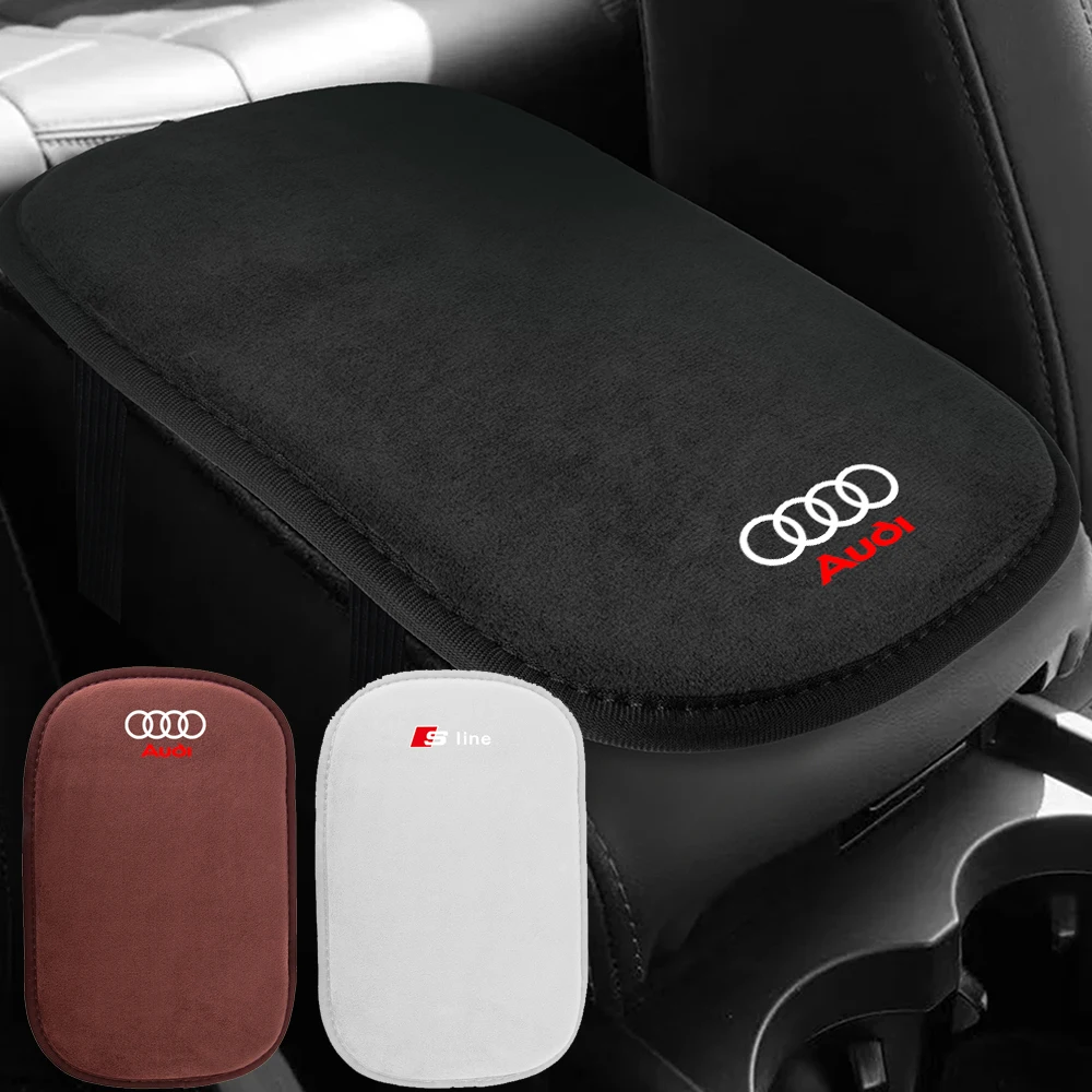 Car-Suede-Armrest-Mat-Arm-Rest-Box-Cushion-Protection-Decoration-Pad ...