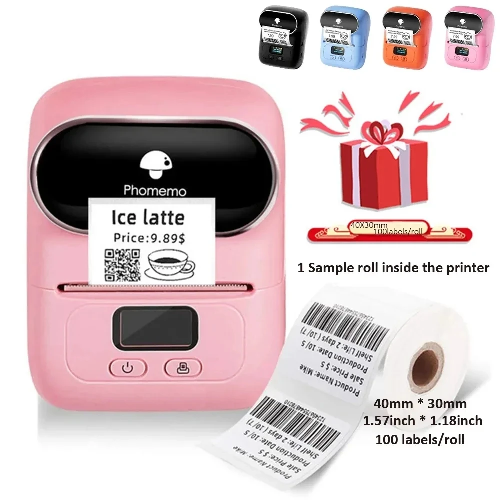 M110-Portable-Thermal-Label-Printer-Self-Adhesive-Label-Maker-bluetooth ...