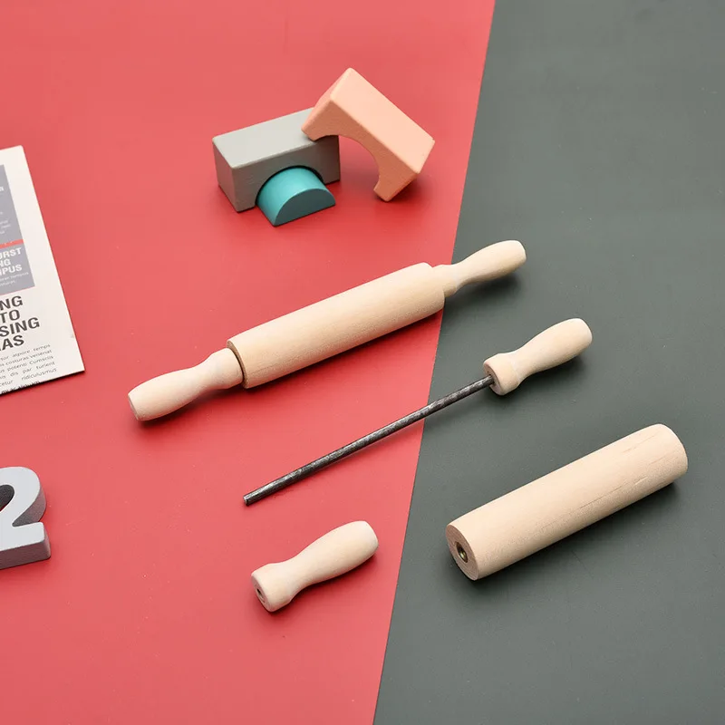 Kitchen-Accessories-Naturally-Handmade-Wooden-Rolling-Pin-Rollers-Dough ...