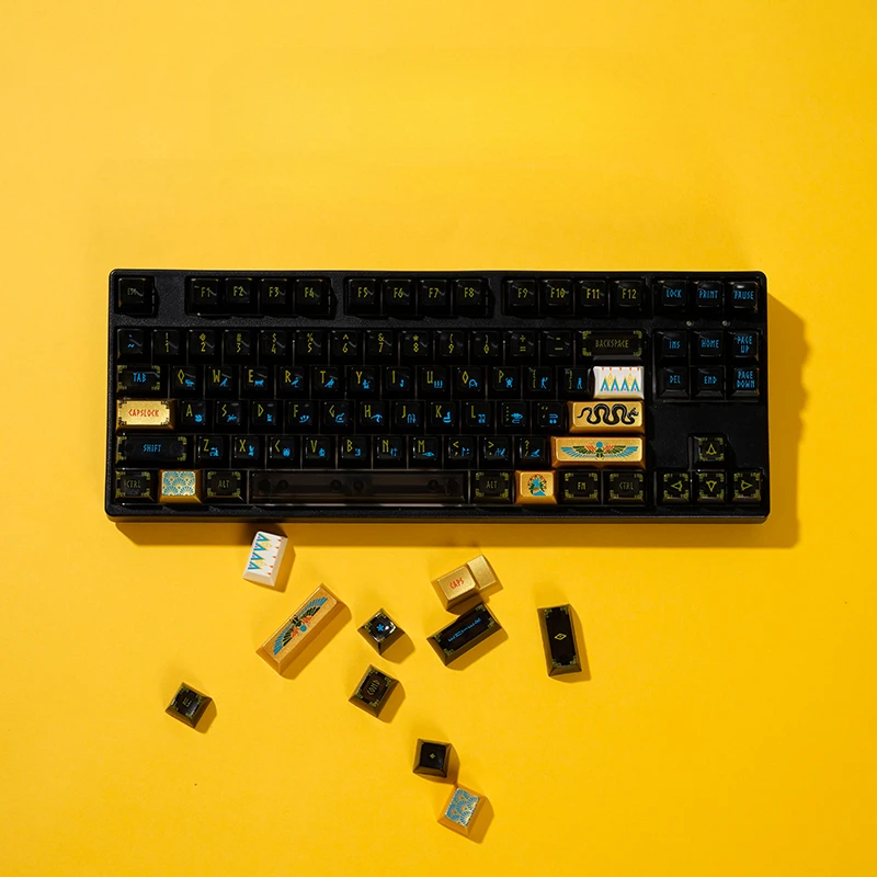 ECHOME-Egyptian-Pharaoh-Theme-Keycap-Set-PBT-Dye-Subbed-Glossy-Keyboard ...