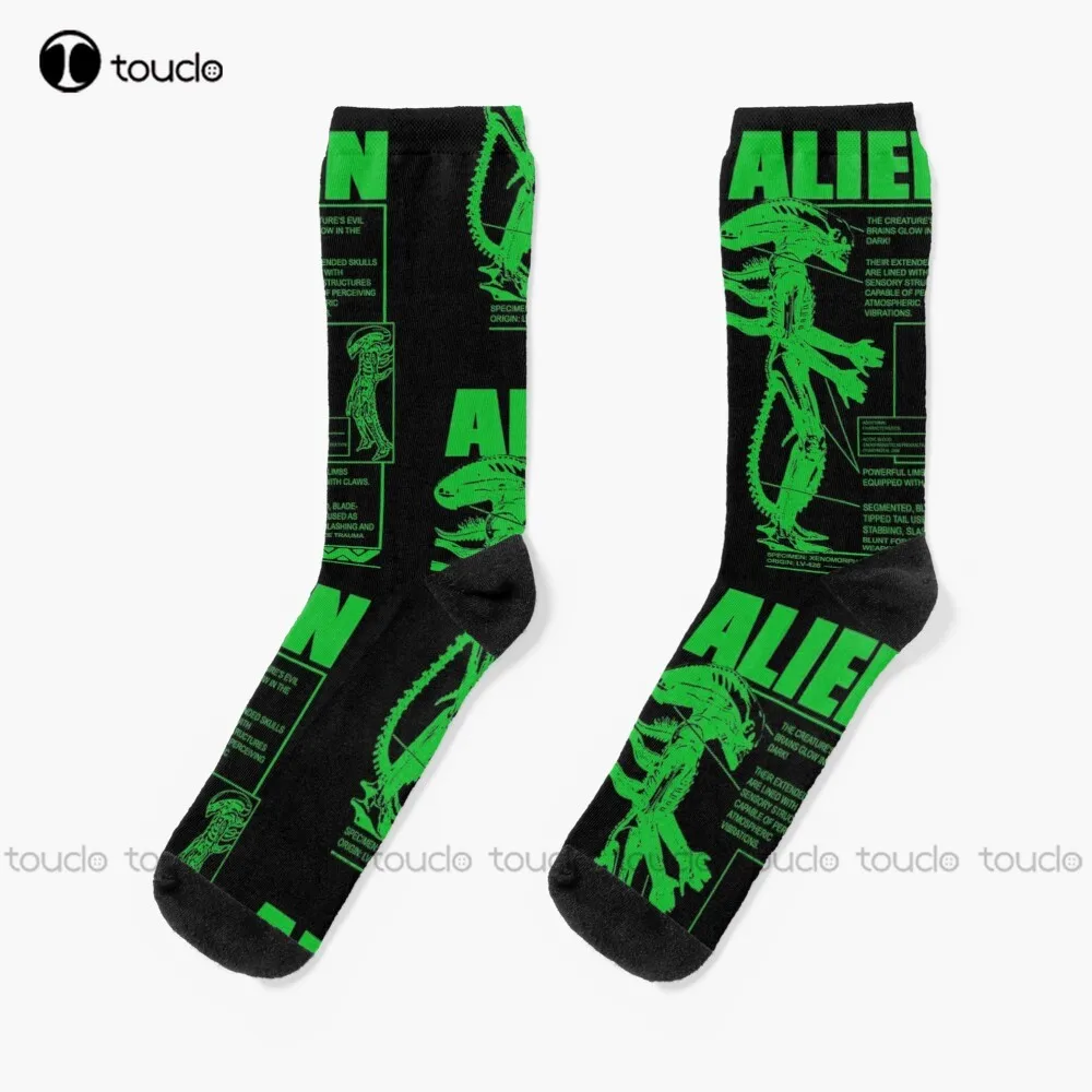 Alien Specimen Acid' Green Socks Mens Soccer Socks Christmas Gift ...