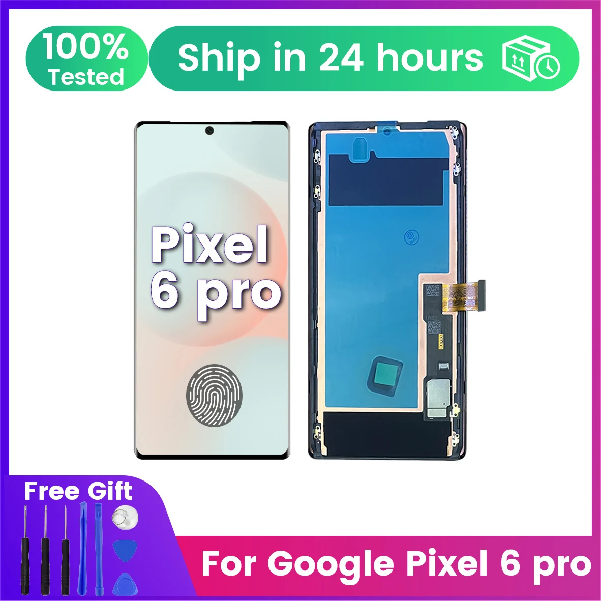 100% probado Super amoled 6,7 "para Google Pixel 6 Pro Lcd con pantalla ...