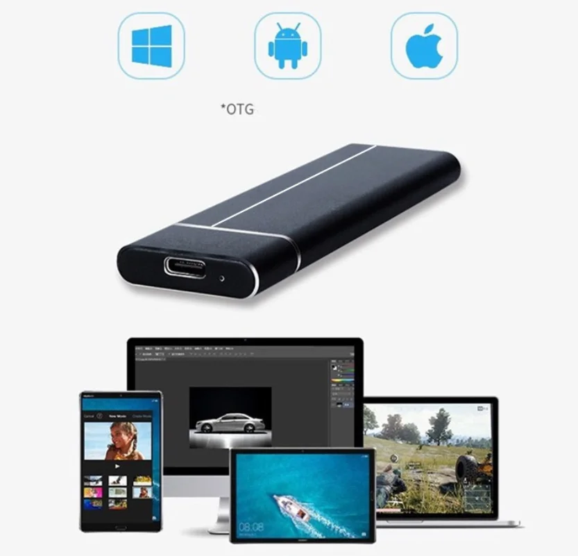 Disque dur externe,4TB Blue--Disque dur externe SSD, USB 3.0, stockage ...