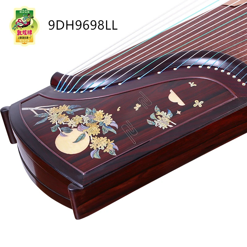 Dunhuang Professional Guzheng Rose Sandalwood 9DH9698JJ Golden Thread ...