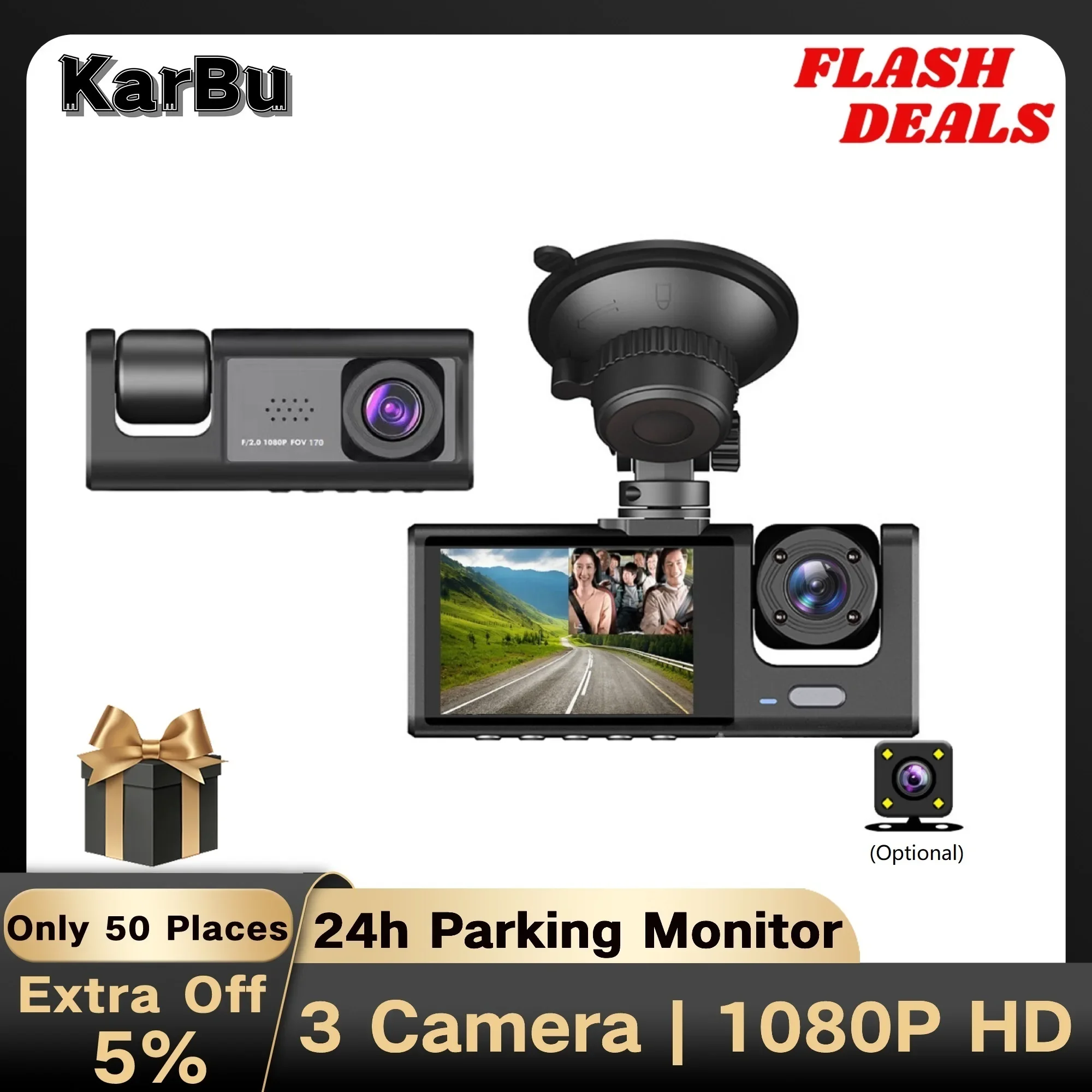 Dash-Cam-for-Car-Camera-1080P-HD-Mini-Dvr-Front-And-Rear-3-Auto-Dvrs ...