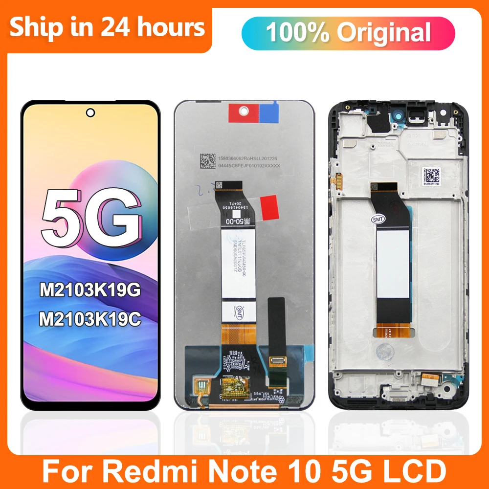 6-5-New-For-Redmi-Note-10-5G-lcd-Display-Touch-Screen-With-Frame-for ...