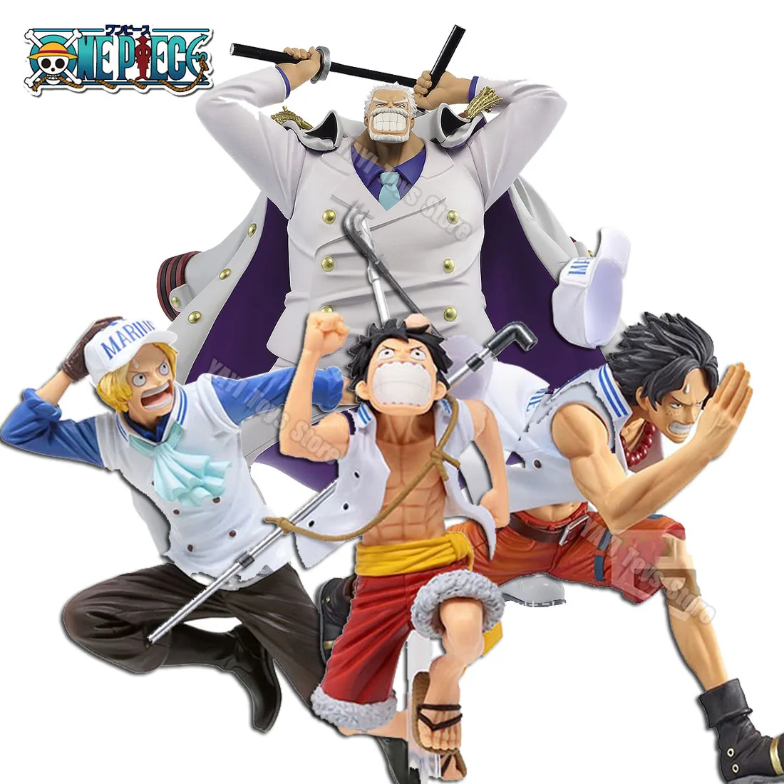New-One-Piece-Anime-figure-Banpres-Monkey-D-Garp-Luffy-Action-Figure ...
