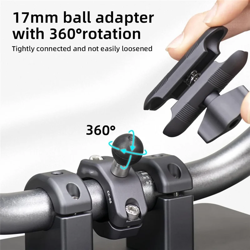 Aluminum 17Mm Ball Head Adapter With 1/4 Inch Thread, 17Mm Socket Arm ...