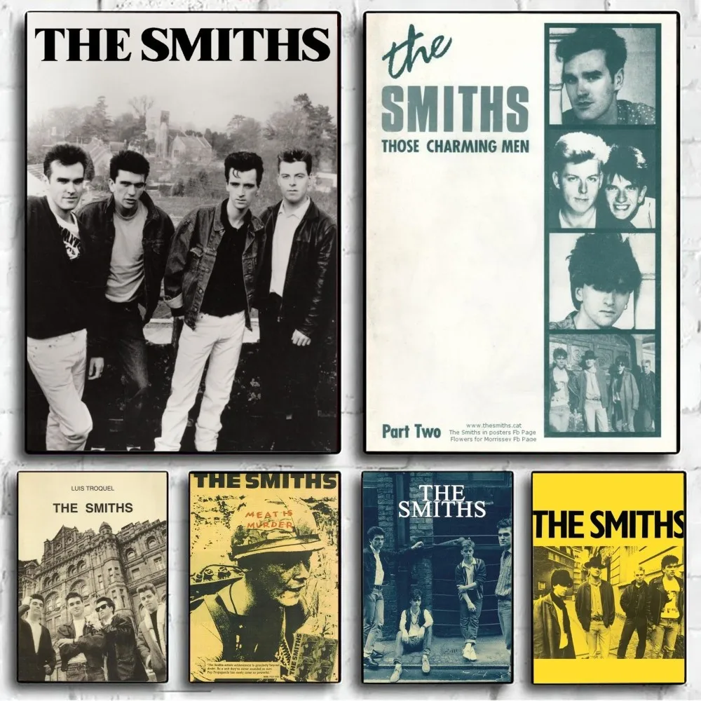 P-ster-Retro-de-Rock-Band-The-Smiths-sin-marco-Papel-Kraft-Club-Bar-p ...