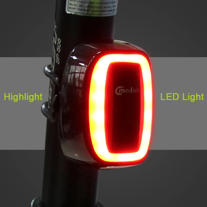 Meilan-X6-Smart-Wireless-Bike-Light-Rear-Laser-Lantern-USB-Charge ...