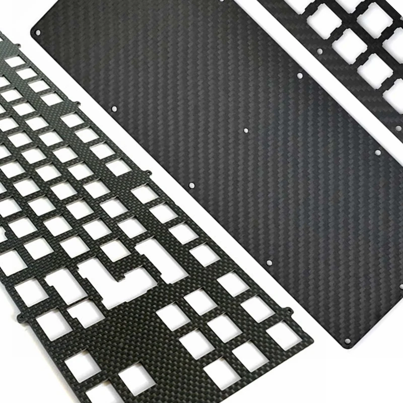 Custom-built Carbon Fiber Mechanical Keyboard FR4 PC ABS POM Aluminum ...