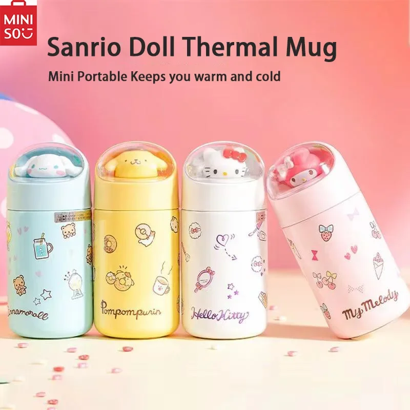 MINISO-Sanrio-S-rie-T-rmica-Cup-Kuromi-Pudim-Dog-C-o-Tamagotchi-Ol ...