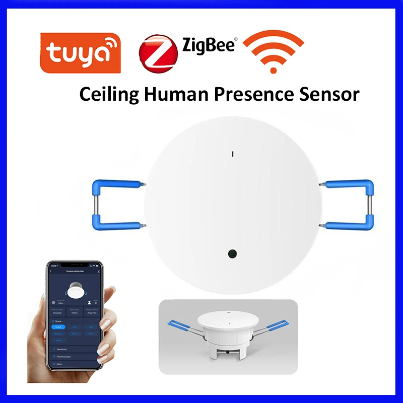 Tuya ZigBee Sensor de movimiento de presencia humana Wifi, distancia de ...