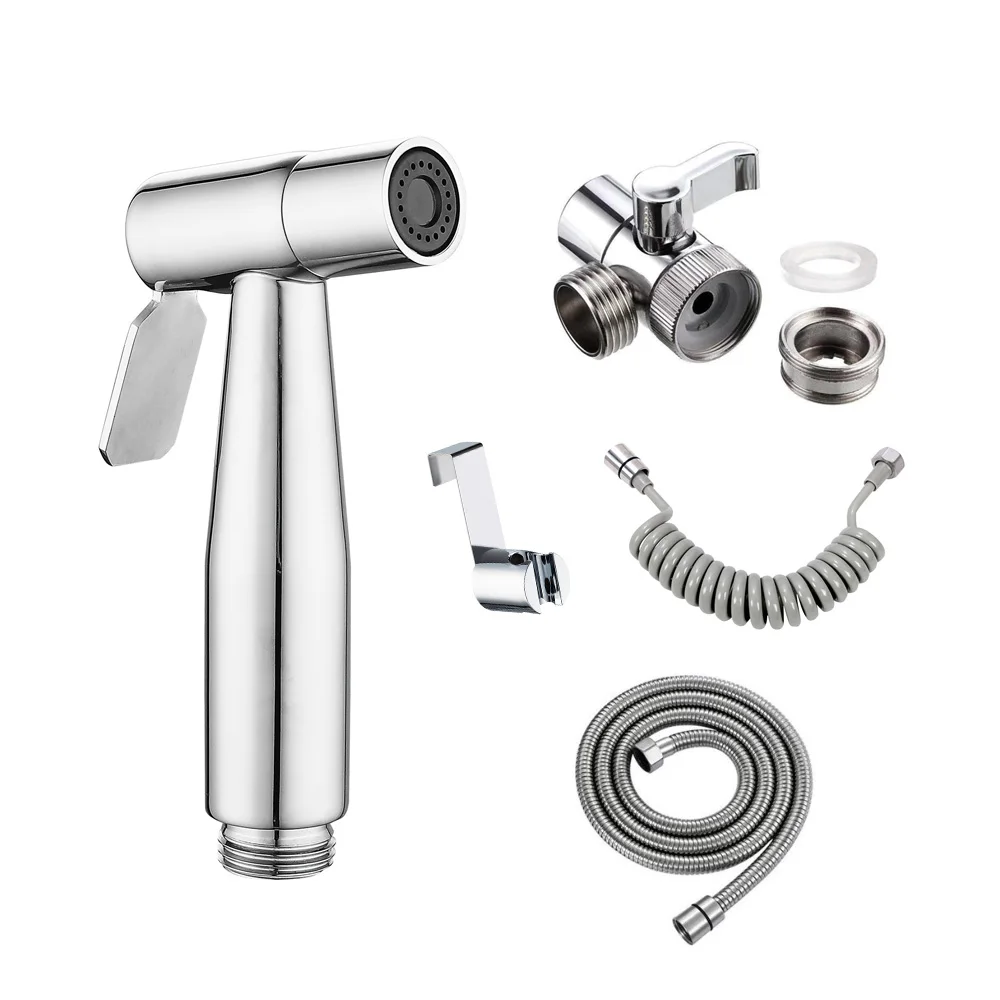 Hand-protable-Toilet-bidet-Sprayer-Gun-holder-Stainless-Steel-Handheld ...