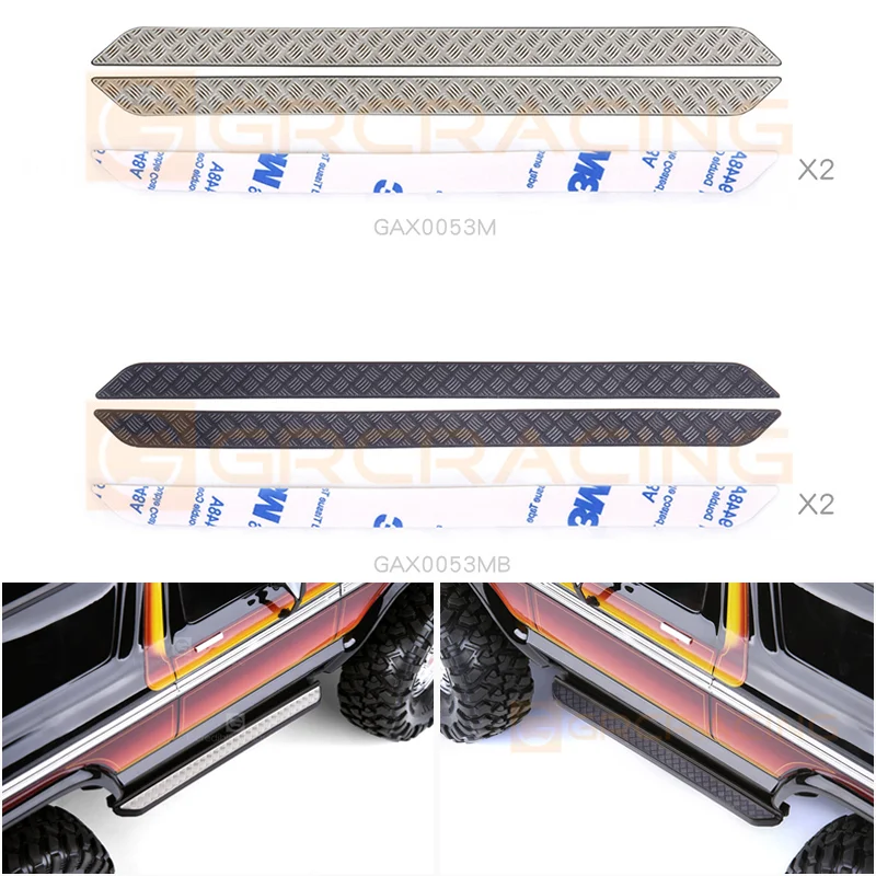 Grc passo lateral placa de metal patim pé pedal para 1/10 rc carro ...