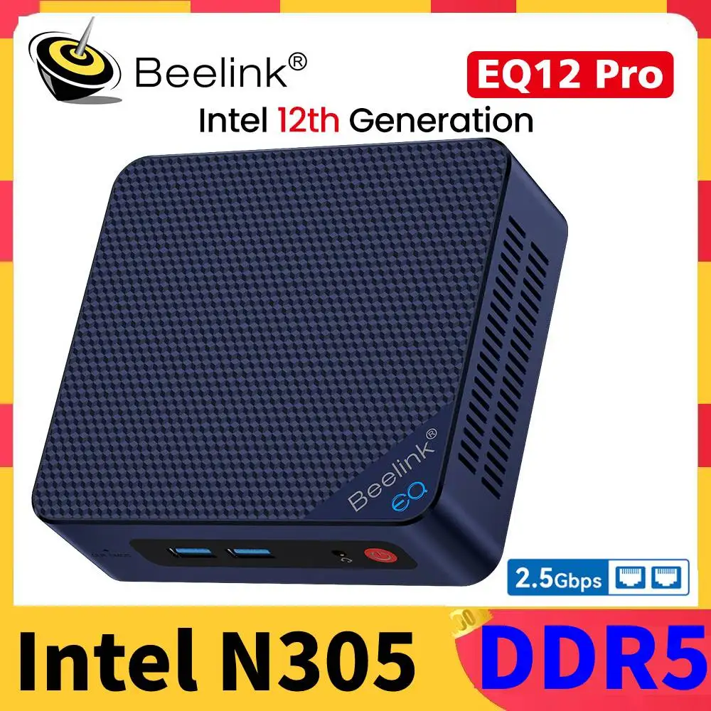 Beelink-Mini PC eq12 pro,intel Core i3,n305,n100,n5105,11 11,u59,ddr4,事務用品,Bluetooth