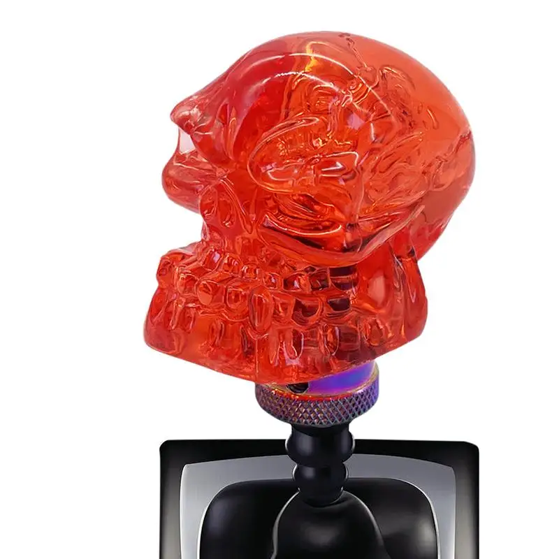 Car-Shift-Knob-Cover-Acrylic-Alloy-Car-Shifter-Knob-In-Skull-Shape ...