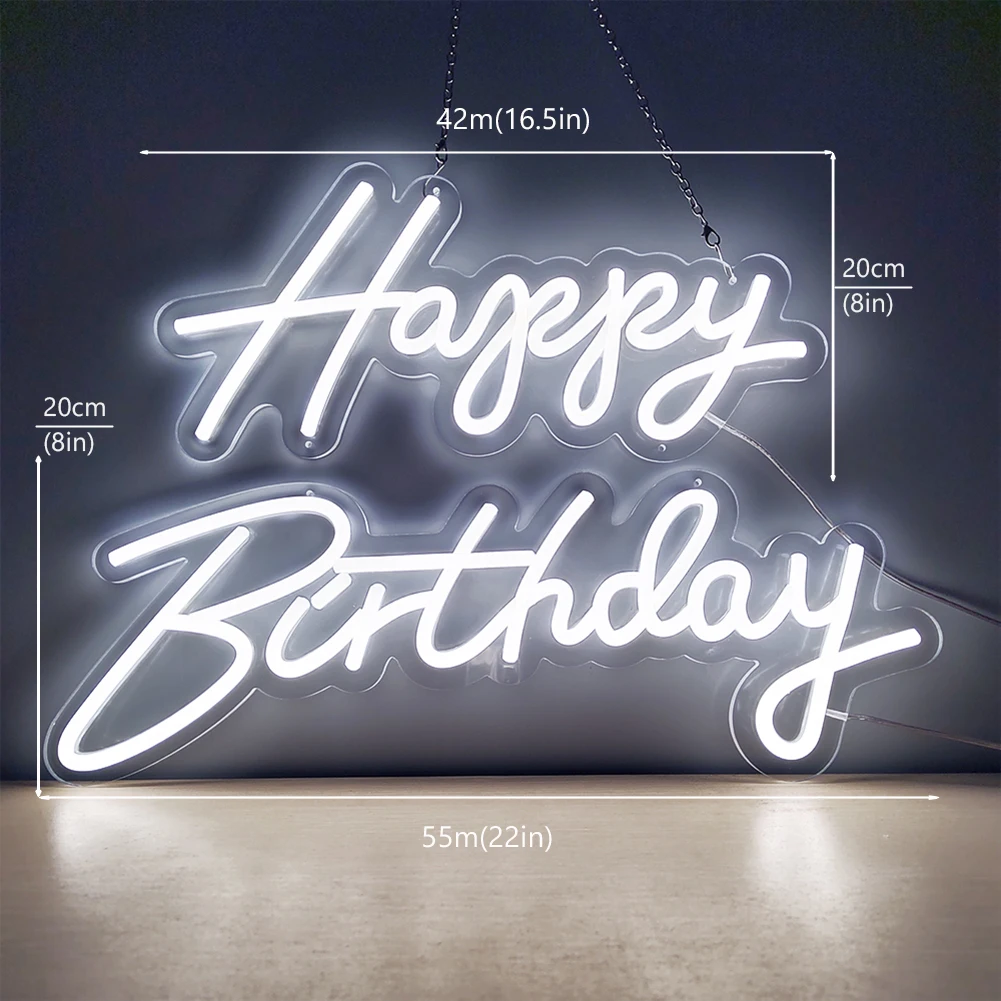 Happy Birthday Lighted Sign