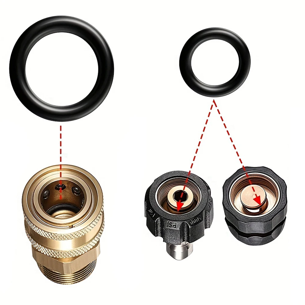 100/50Pcs/Set O-Rings 1/4 M22 3/8 O-Rings High Pressure Seal For ...