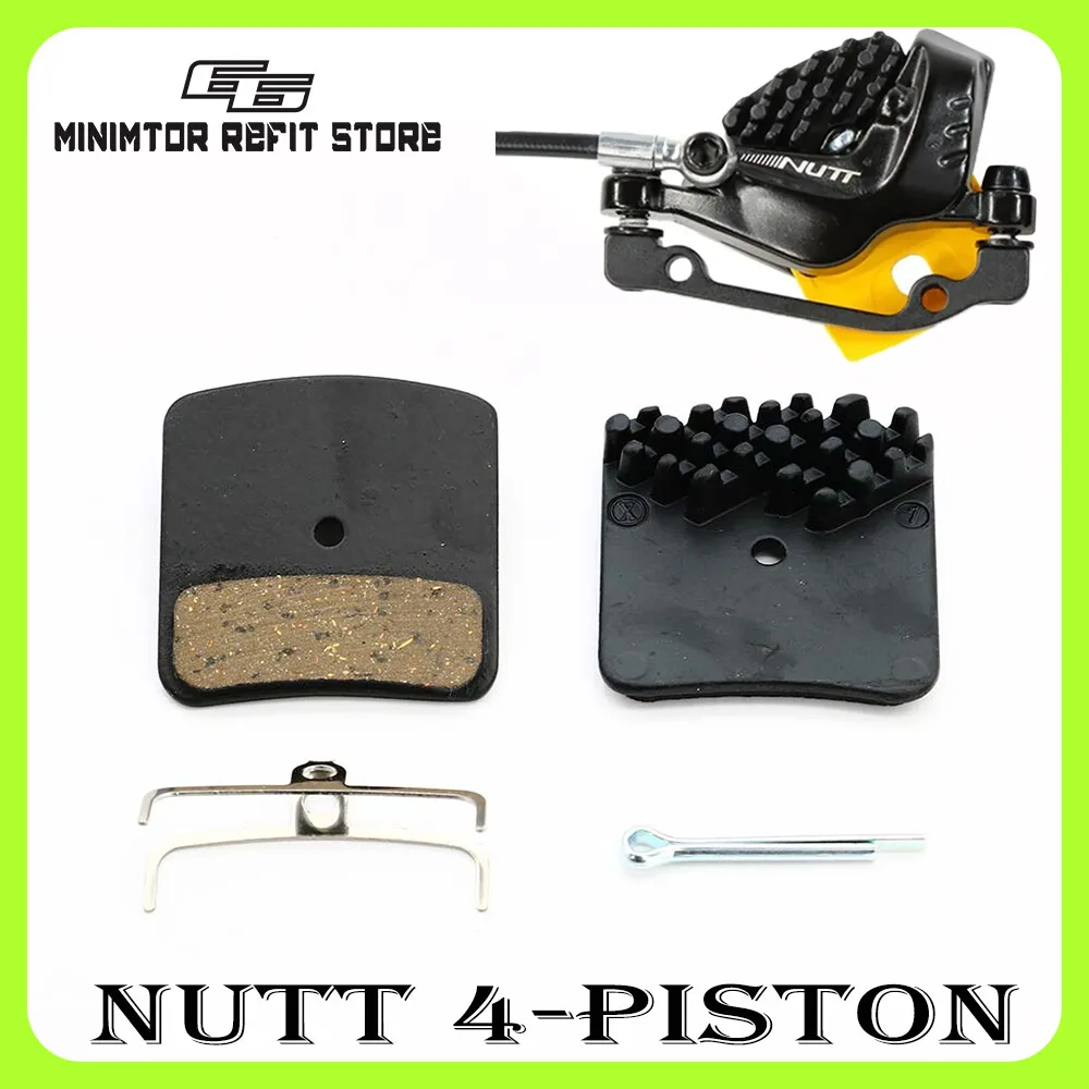 Hydraulic Disc Brake Pad for NUTT, 4-Piston, Electric Scooter, E-Bike ...