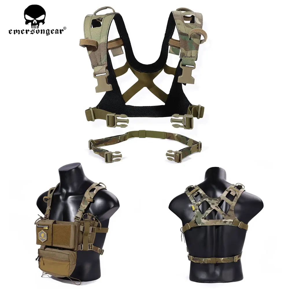 Emersongear-Tactical-Molle-Airlite-Chest-Strap-Combat-Flexible-Harness ...