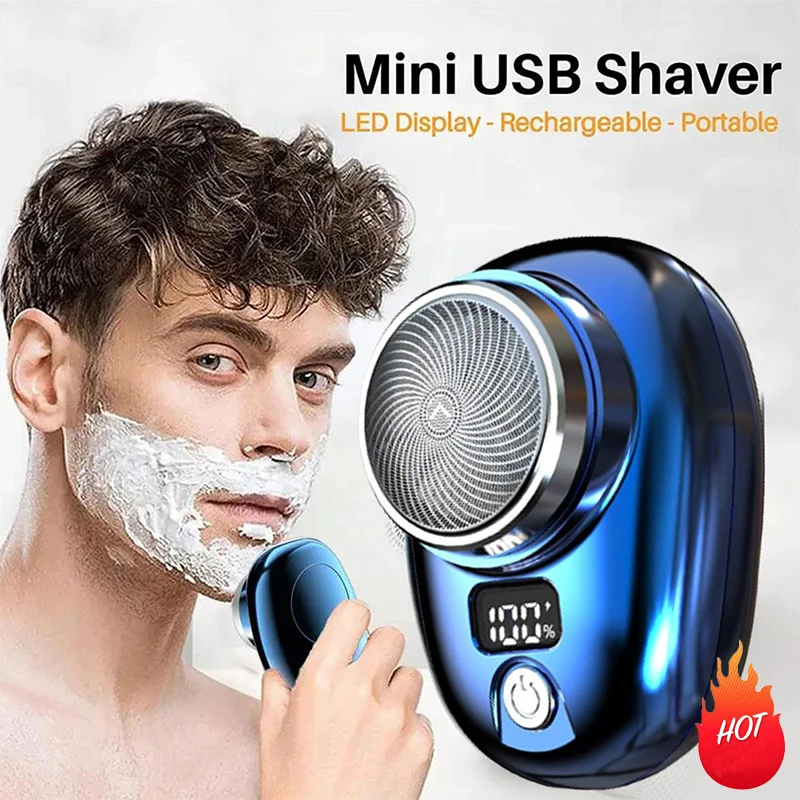 Electric-Travel-Shaver-Portable-Razor-Man-Wet-And-Dry-Usb-Rechargeable ...