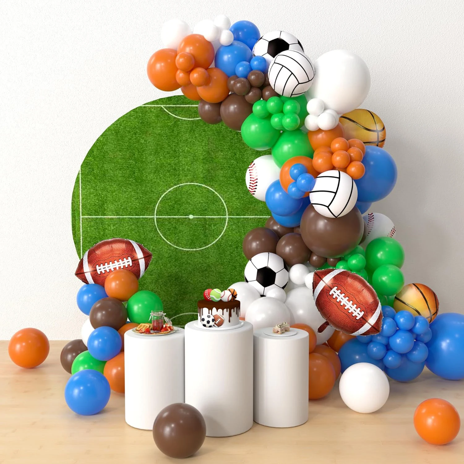 Sports-birthday-party-decoration-balloon-wreath-arch-131pcs-football ...