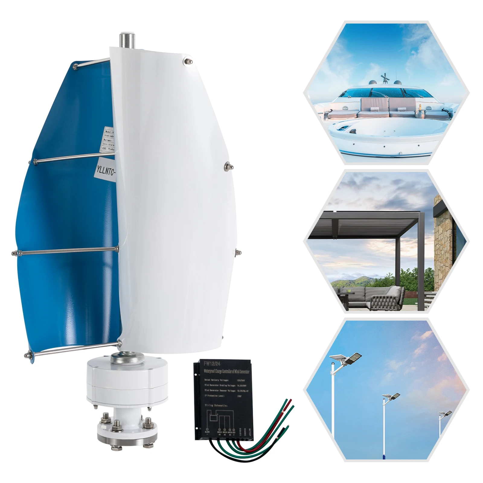 Windkraft-anlage-Windkraft-anlagen-generator-mit-vertikaler-Achse-und ...