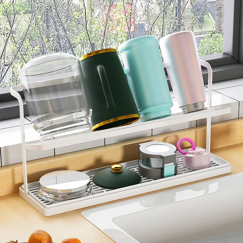 Bottle-Drain-Rack-Kettle-Holder-Kitchen-Glass-Cup-Stand-Drying-Shelf ...