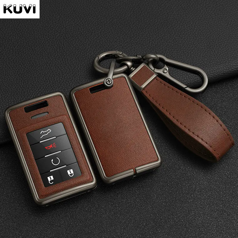 Metal-Car-Remote-Key-Case-Cover-Shell-Fob-For-Chevrolet-C7-Corvette ...