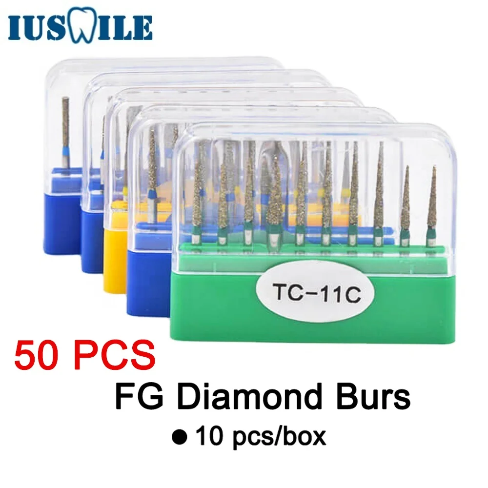 50-PCS-FG-Burs-Teeth-Polishing-Tools-Endodontic-Durable-FG-Diamond-Burs ...