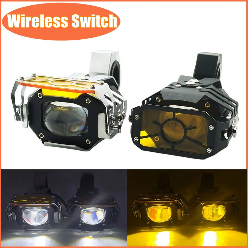 Motorcycle Led Spotlight Headlight Motorcycle Led Fog Lights Farol Moto Auxiliar Fog Lamp For ...