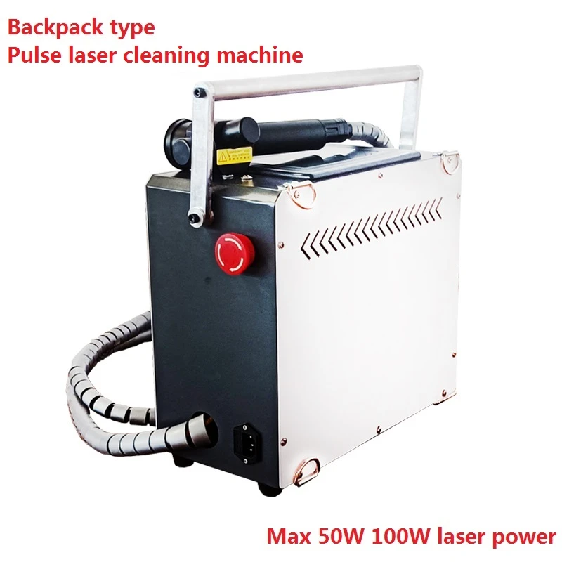 Promotion 50w 100w backpack pulse laser cleaning machine metal rust ...