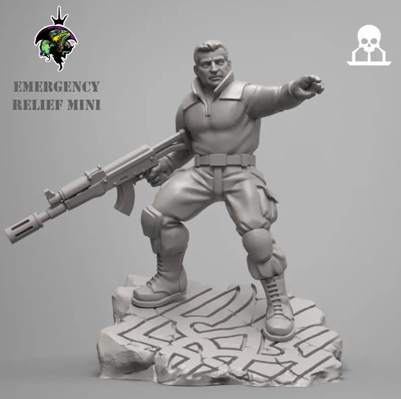 75mm-50mm-32mm-28mm-miniature-model-resin-figure-Spacenam-Plasrifle ...