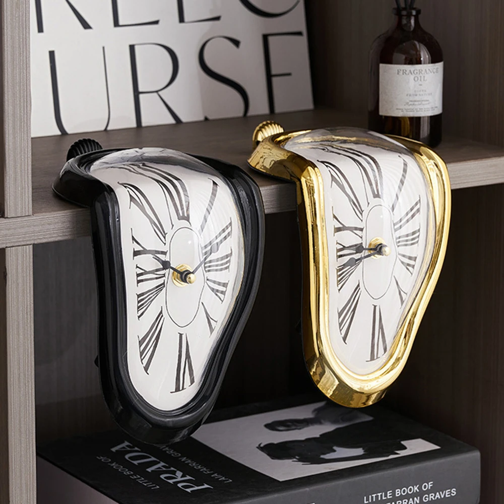 Surreal-Melting-Clock-Silent-Melted-Wall-Clock-Salvador-Dali-Style-Wall ...