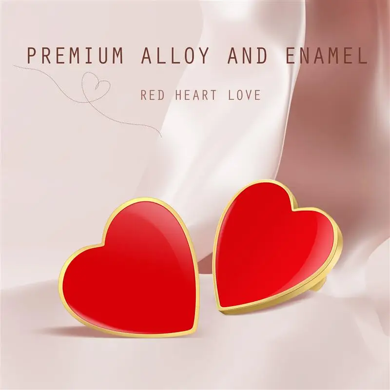 12Pcs-Enamel-Pins-Red-Heart-Brooches-Pins-Clothes-Lapel-Pins-Heart ...