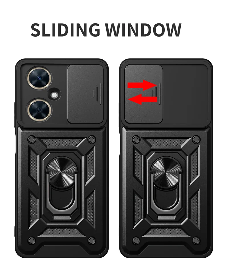 For-Huawei-Nova-11i-4G-Case-Slide-Window-Lens-Protect-Armor-Phone-Case ...