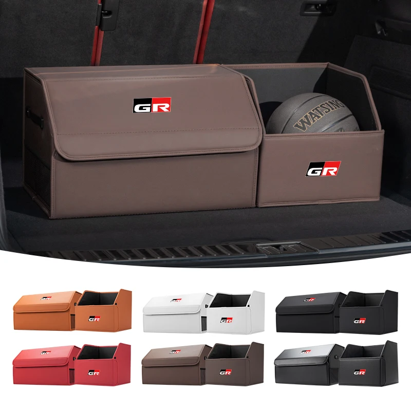 Car Trunk Organizer Box Tailbox Stowing Tidying Storage Bag For Toyota ...