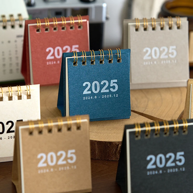 2025-Mini-Simple-Small-Desk-Calendar-Pocket-Portable-Calendar-Punch ...