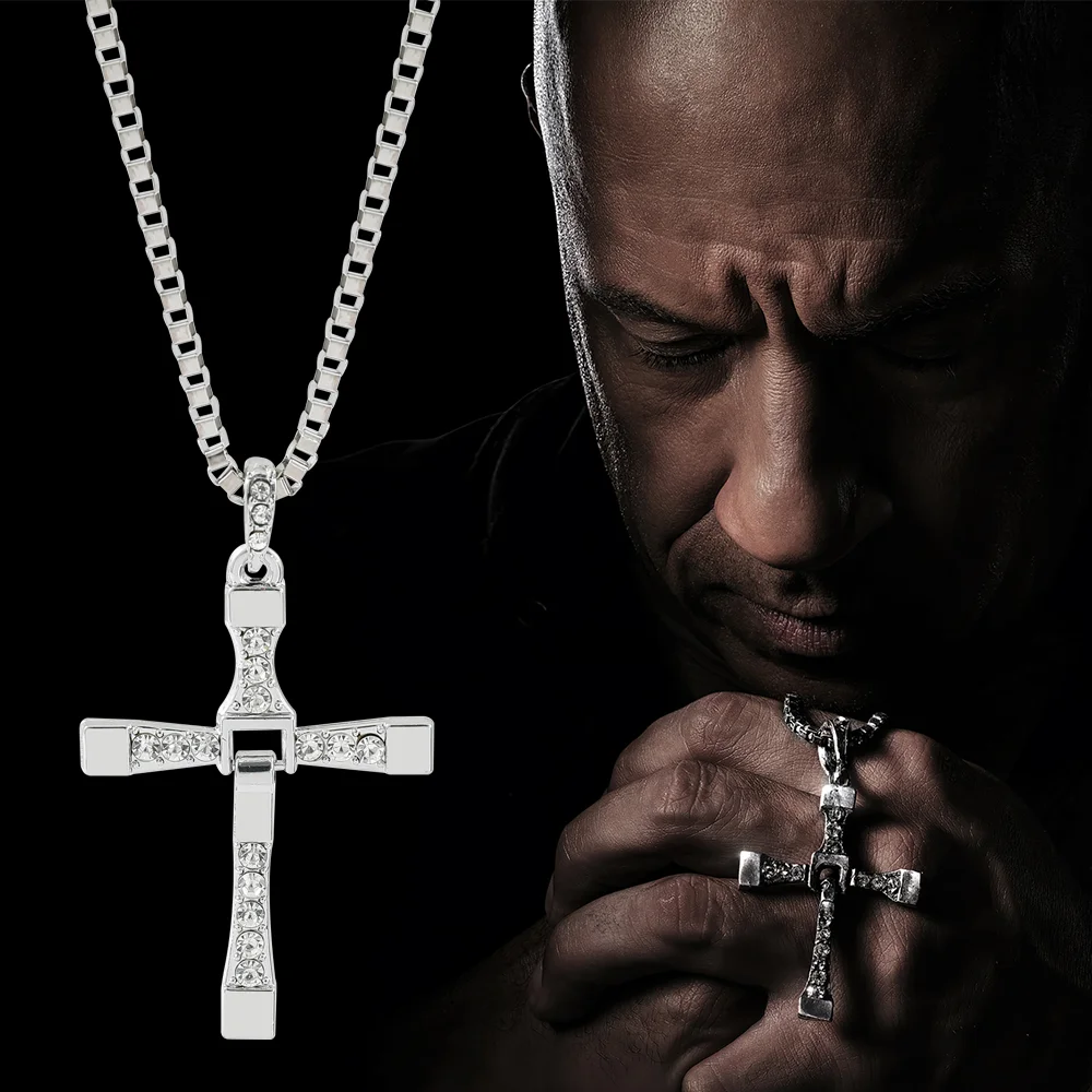 New-Fast-and-Furious-10-Necklace-Dominic-Toretto-Rhinestones-Jesus ...