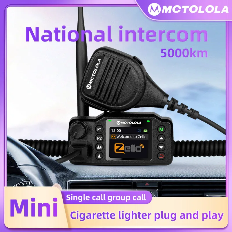 MOTOLOLA-radio-de-coche-Zello-POC-intercomunicador-de-red-4G-2G ...