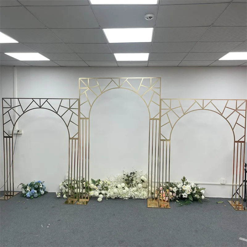 1/3 pcs New Wedding Arch with Irregular Multi Bar Screen Background ...