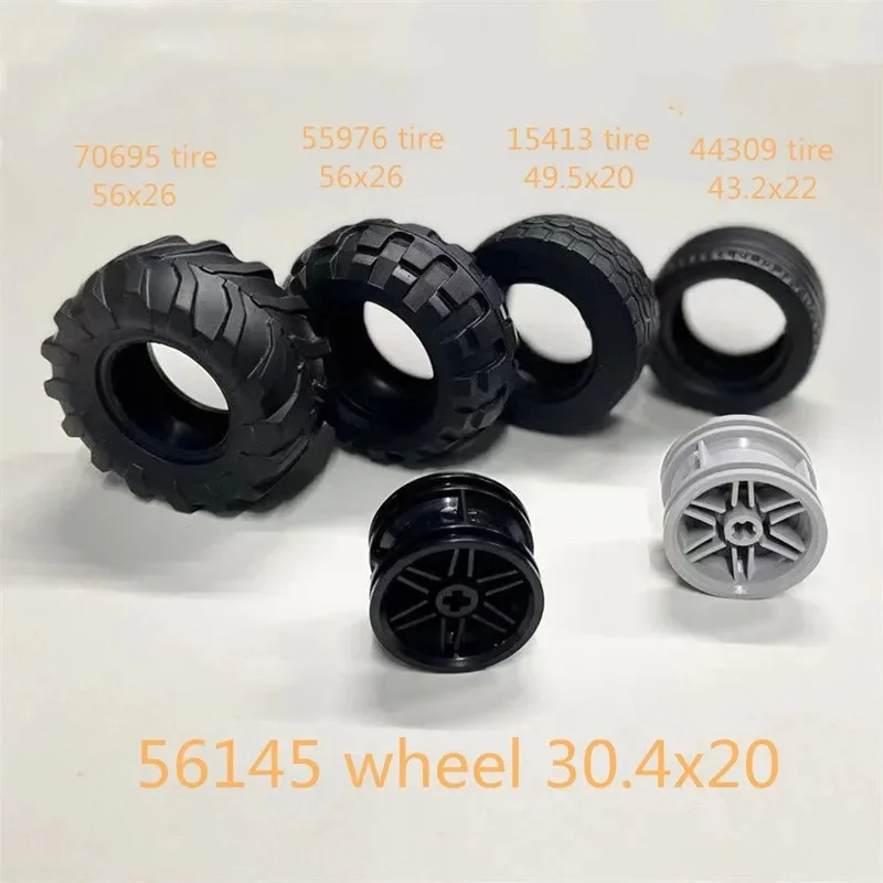 56145 Wheel 30.4mm x 20mm Tire 44309 15413 55976 70695 Brick Collection ...