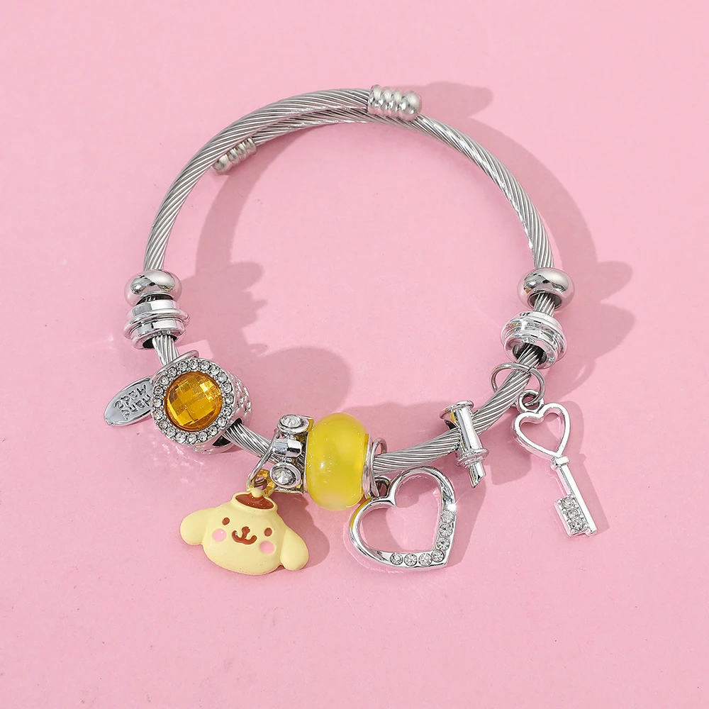 Sanrio-Animation-Series-Fashionable-Cute-Kurome-Love-Key-Pendant-DIY ...