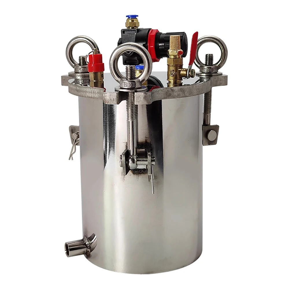 Stainless Steel Side Discharge Dispenser Pressure Tank 5L Fluid ...