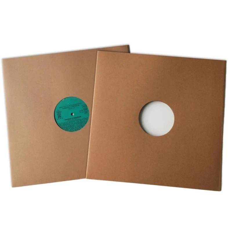 10PCS Vinyl Record Bag, Kraft Cardboard, 12Inch 350g Thick Paper Outer ...