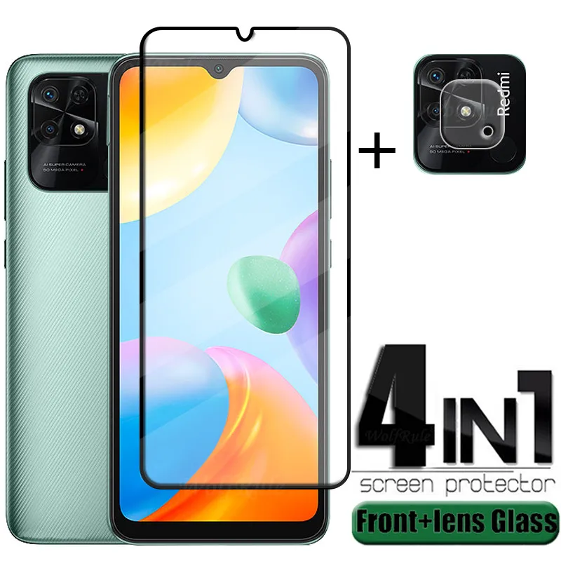 4-in-1-For-Redmi-10C-Glass-For-Redmi-10C-Tempered-Glass-9H-Full ...
