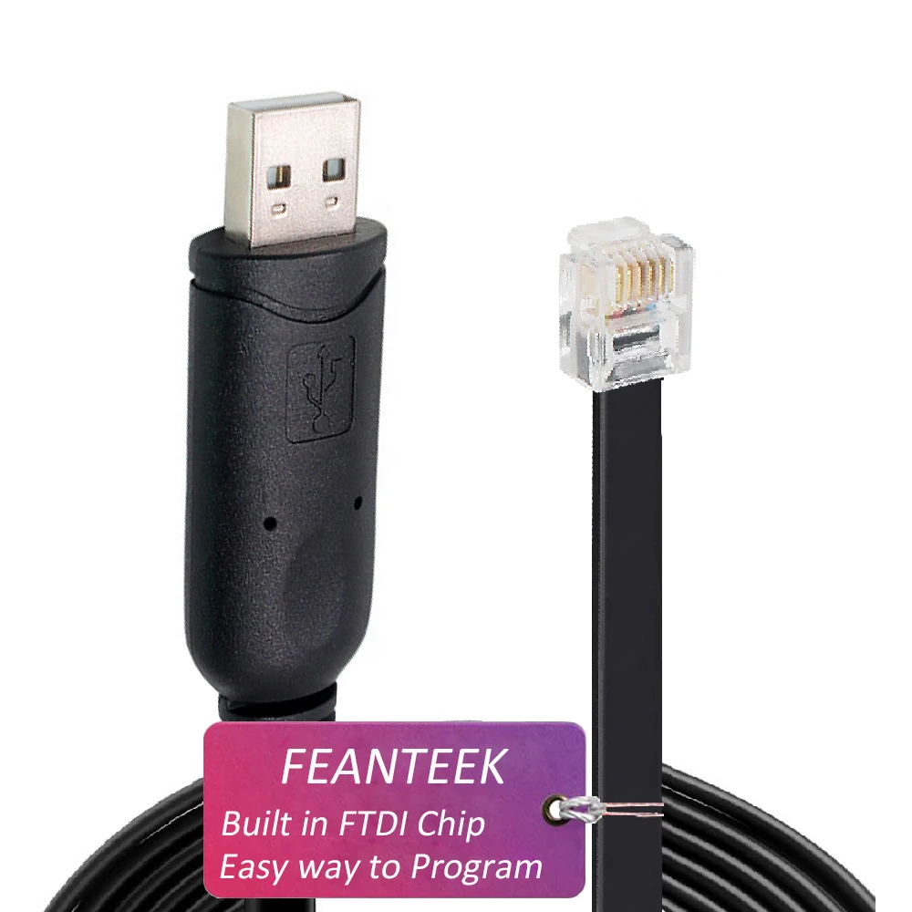 FEANTEEK APC PDU Serial Cable 940-0144 USB to RJ12 Configuration ...