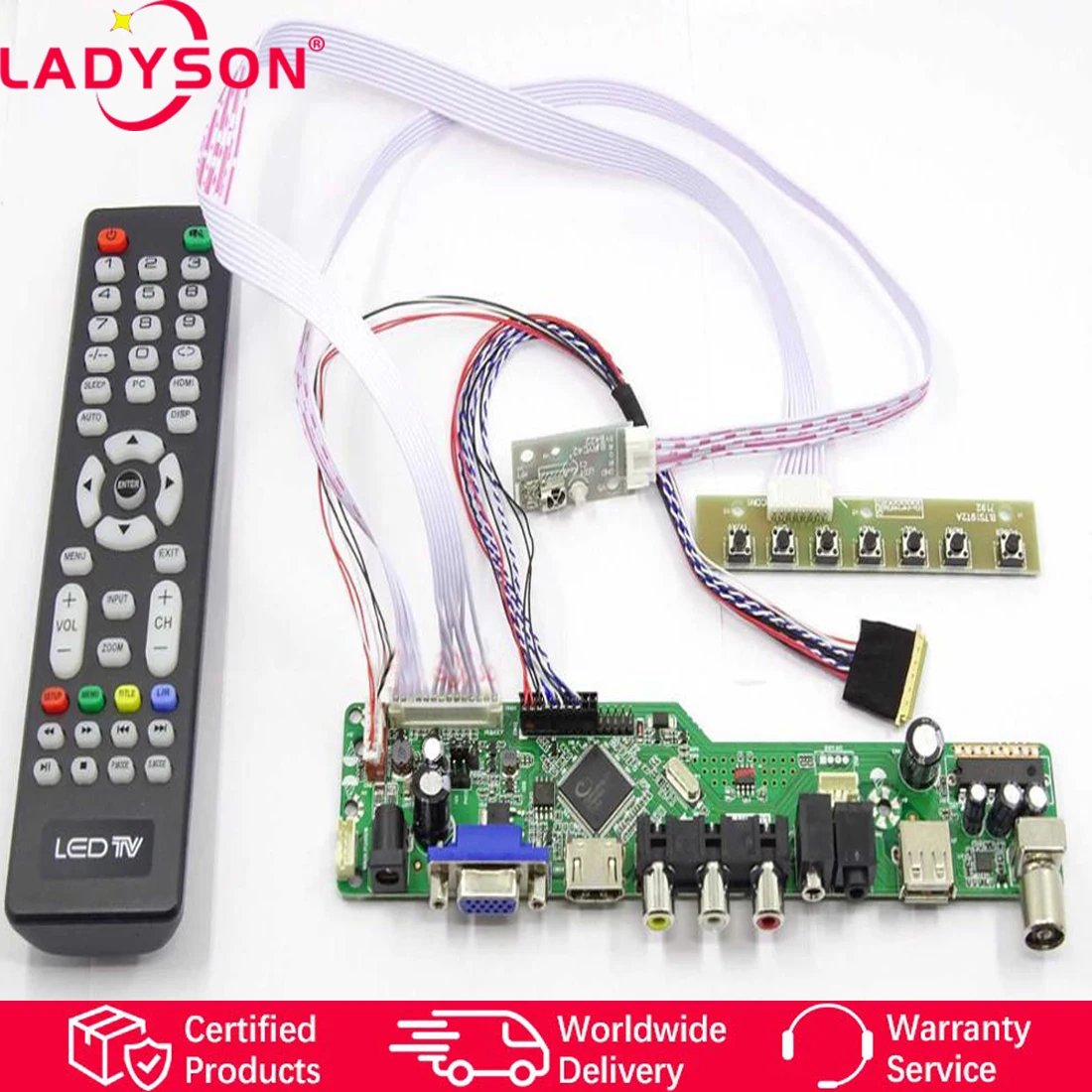 Controller-Board-Kit-for-LTN160AT06-TV-HDMI-VGA-AV-USB-LCD-LED-screen ...
